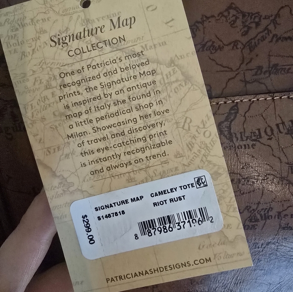 Patricia Nash | Bags | Patricia Nash Signature Map Cameley Tote | Poshmark